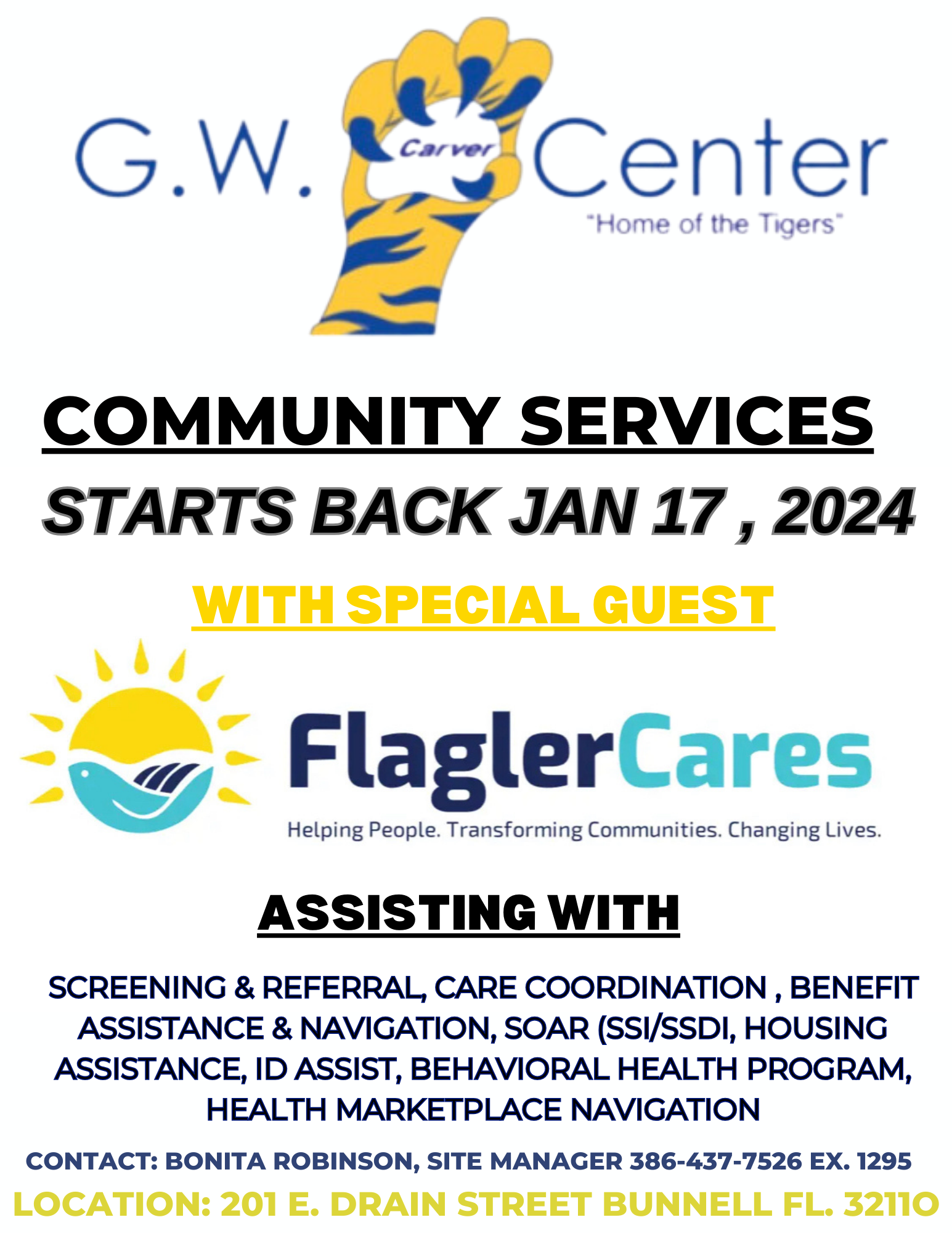 Events - G.W. Carver Community Center